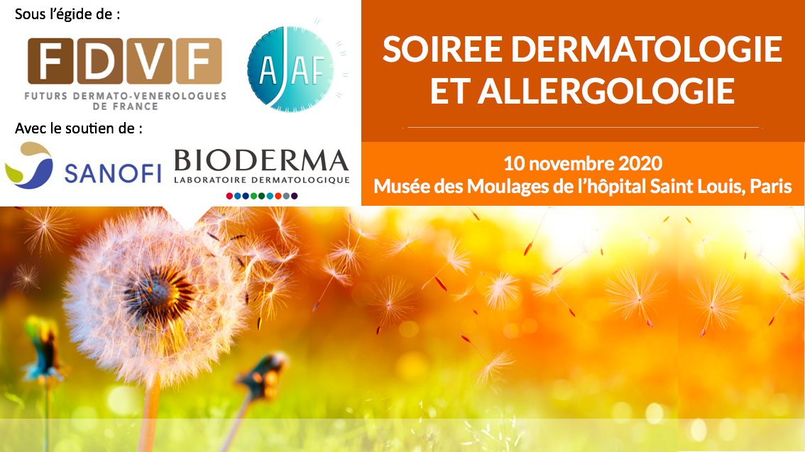 ⭐ Soirée de formation Allergo-Dermatologie par la FDVF et l’AJAF – FDVF