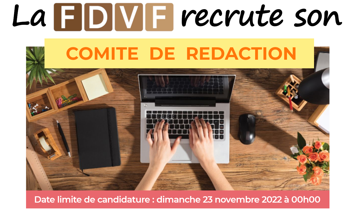 Renouvellement comité de rédaction FDVF 🌟 – FDVF