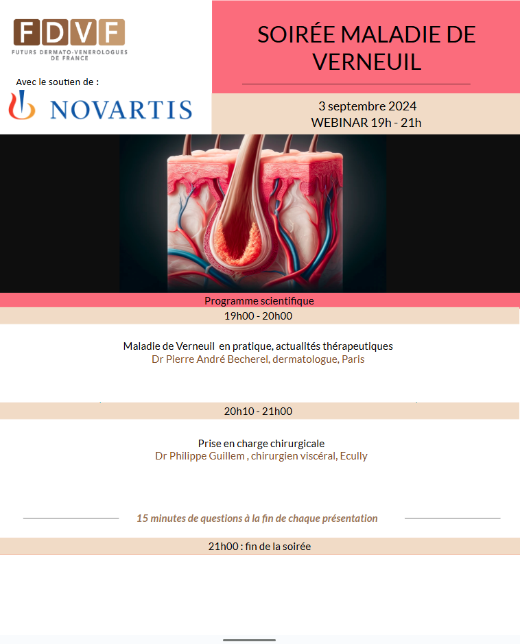 Webinar Maladie de Verneuil, le 3 septembre 2024 ! – FDVF